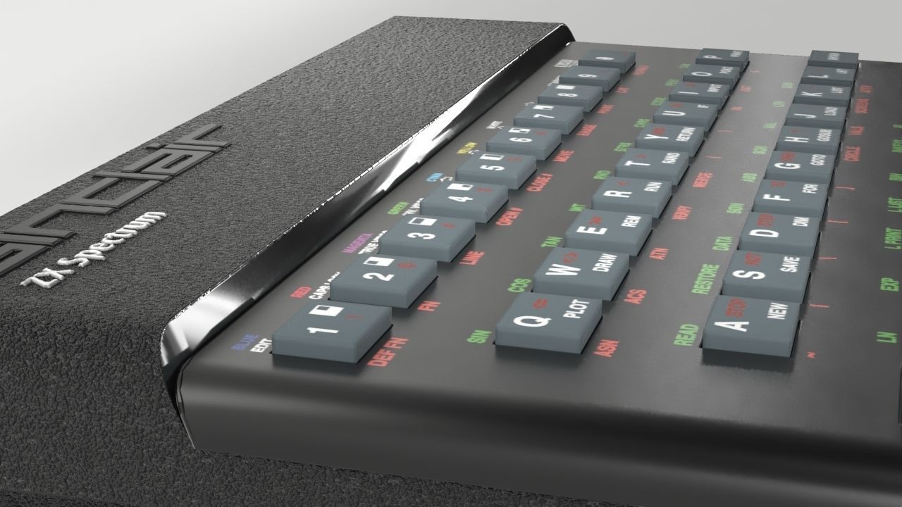 3D model Sinclair ZX Spectrum 48K VR / AR / low-poly | CGTrader