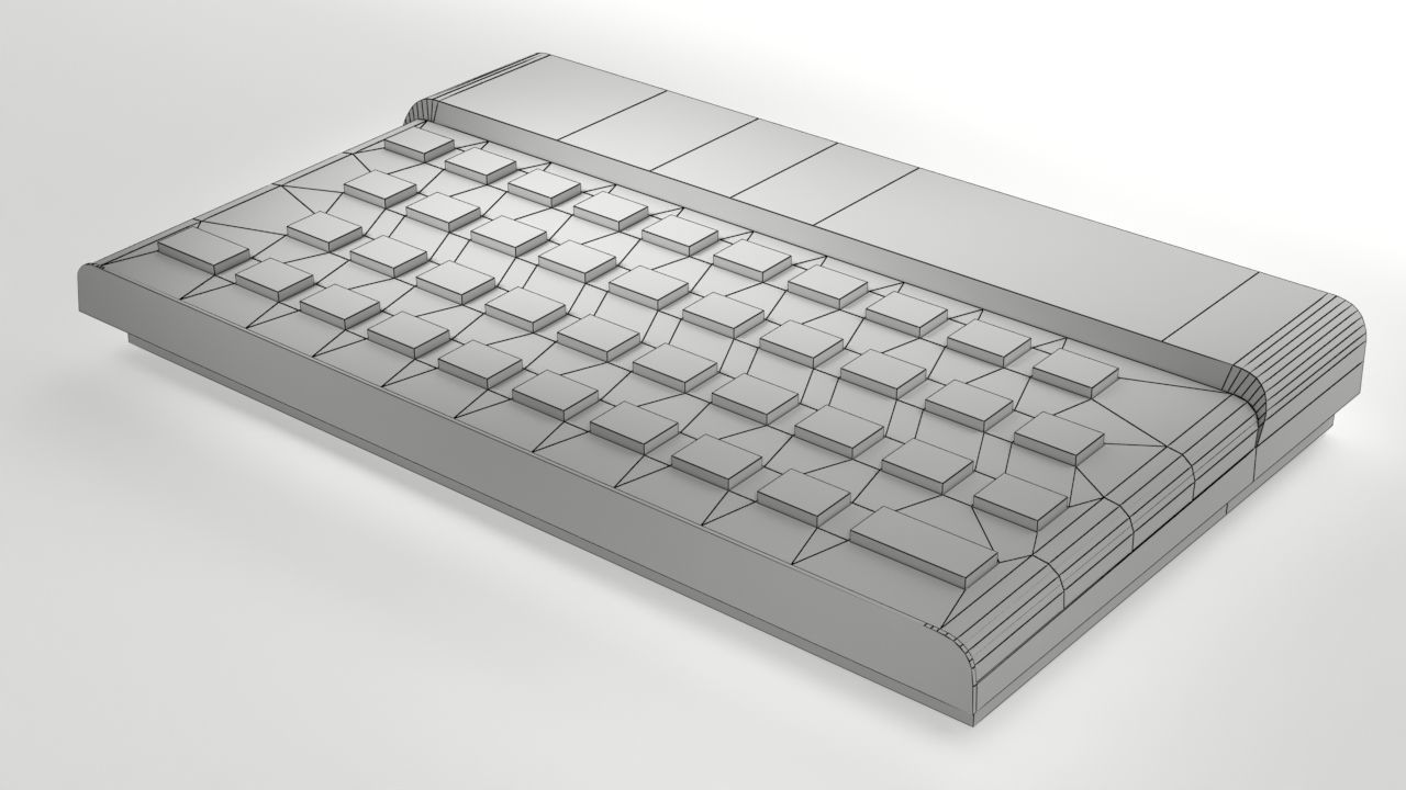 3D model Sinclair ZX Spectrum 48K VR / AR / low-poly | CGTrader