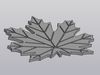 Cup coaster Maple leaf 3D model 3D printable | CGTrader