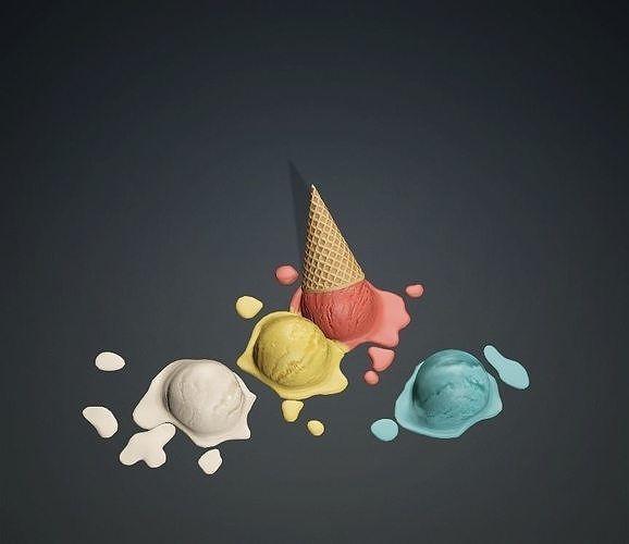 Ice cream free 3D model | CGTrader