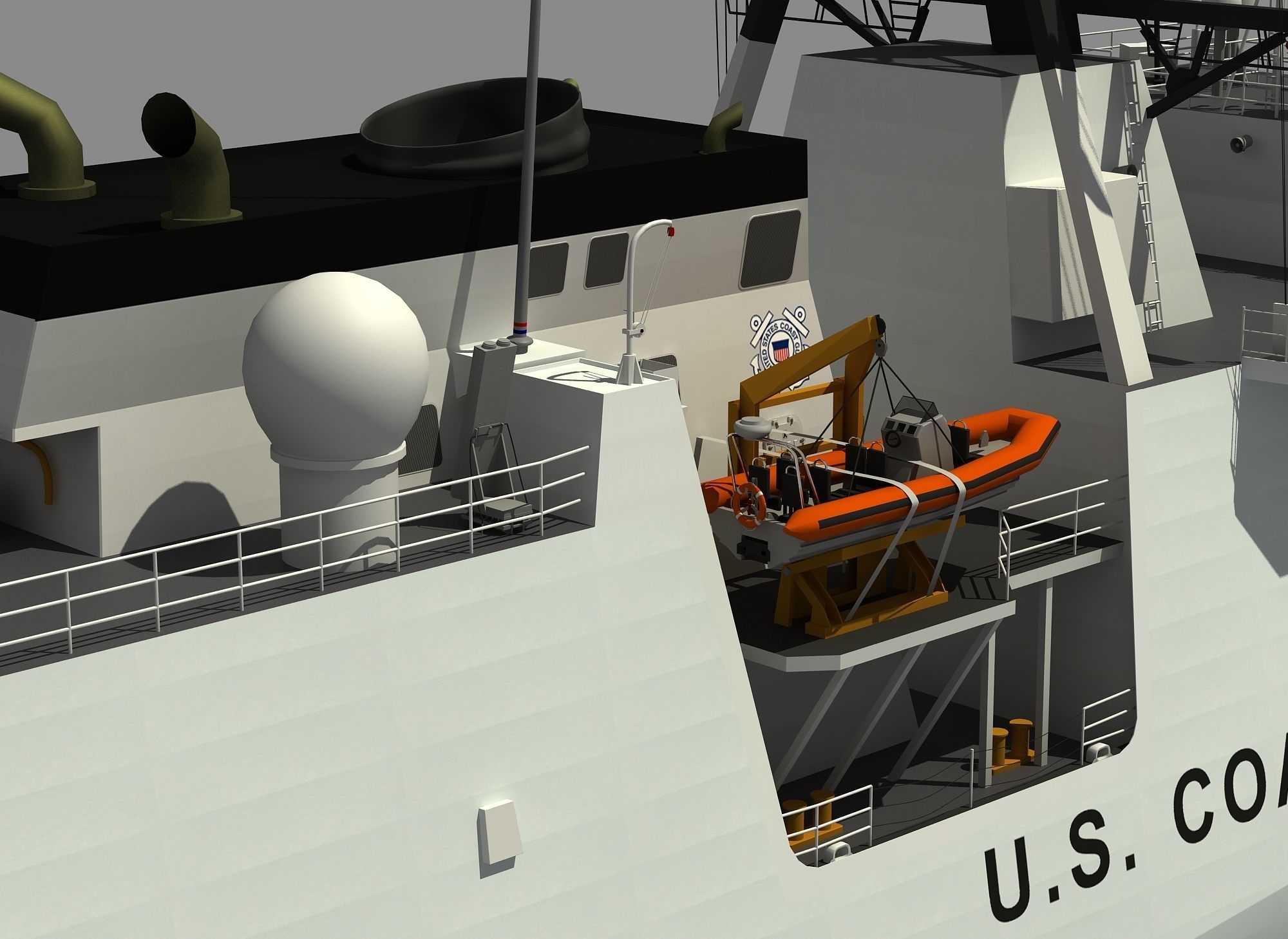 USCGC MIDGETT - LEGEND CLASS US CUTTER-COAST GUARD 3D model | CGTrader