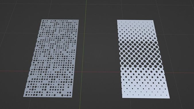 Perforated plate sample -02 3D model | CGTrader