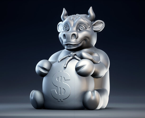 Bull bank 3D model 3D printable | CGTrader