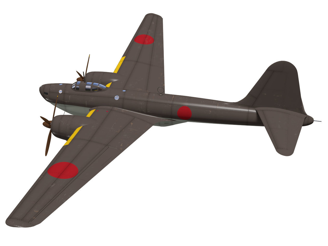 Tachikawa Ki74 Patsy 3D model | CGTrader