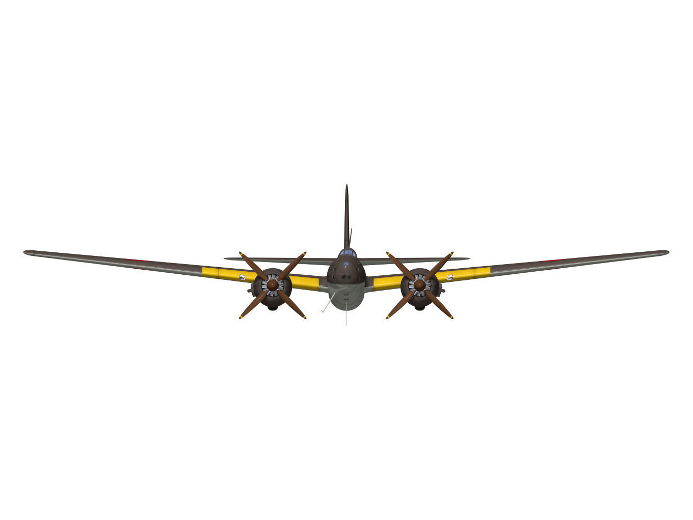 Tachikawa Ki74 Patsy 3D model | CGTrader