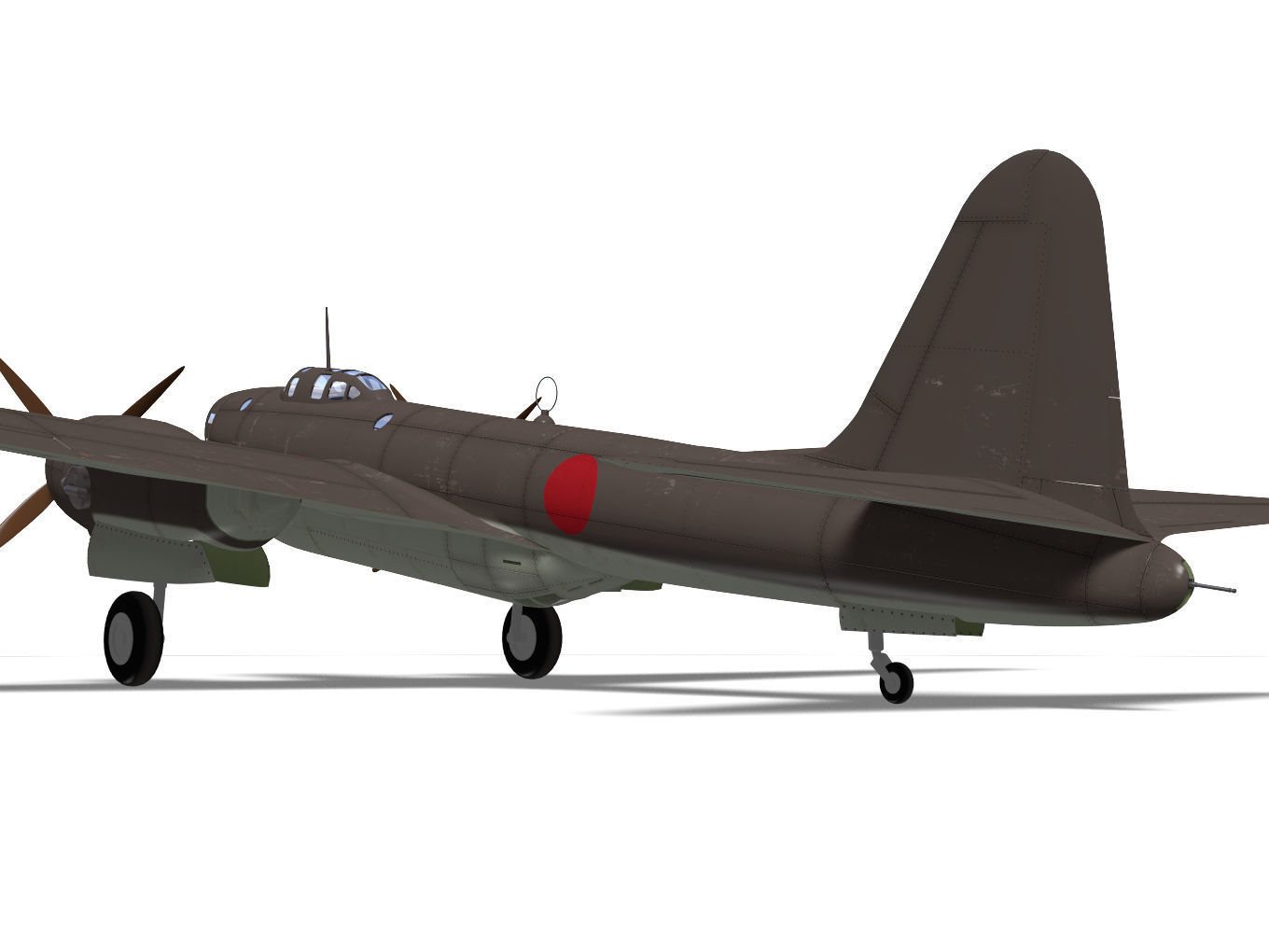 Tachikawa Ki74 Patsy 3D model | CGTrader
