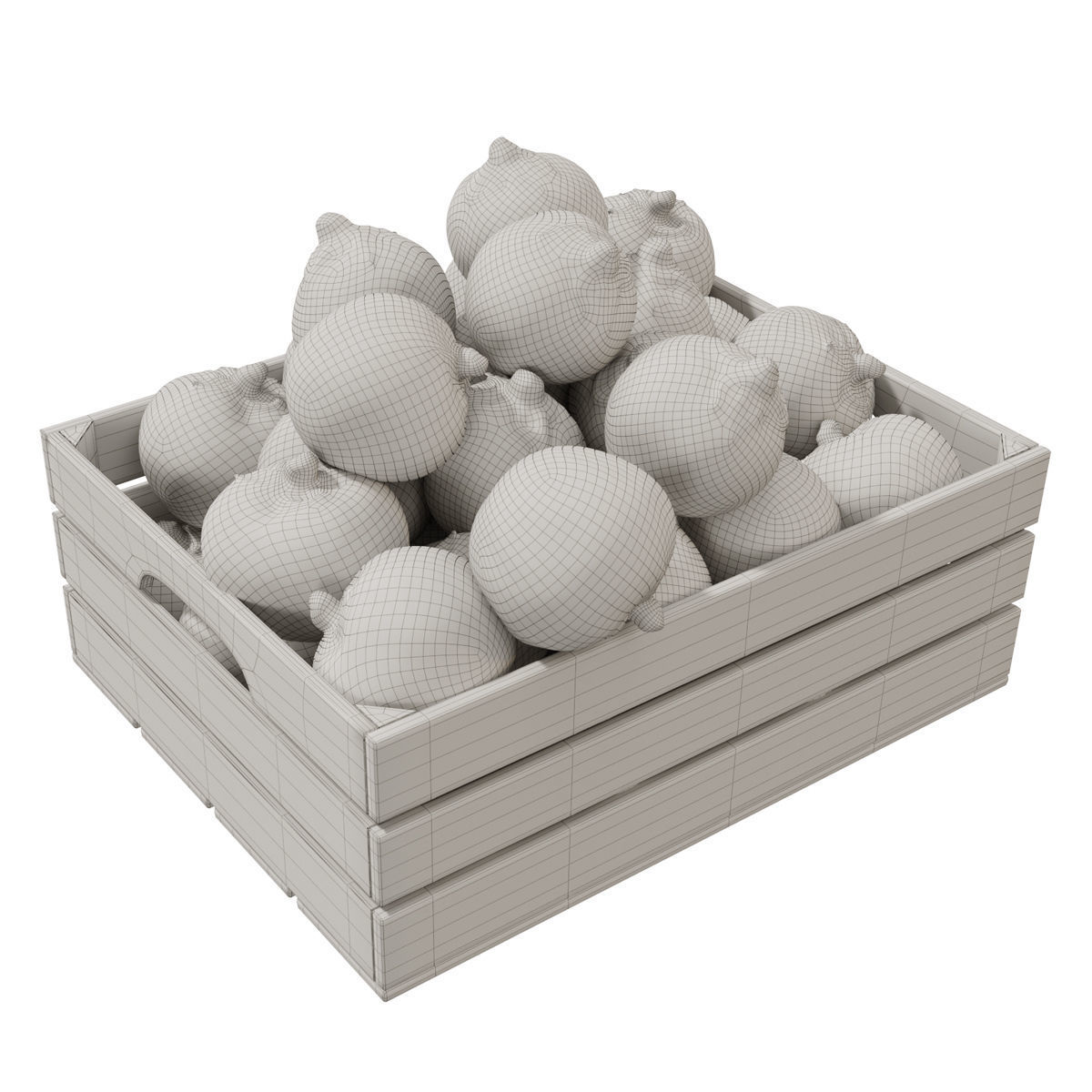 Eggplant crates 02 3D model | CGTrader