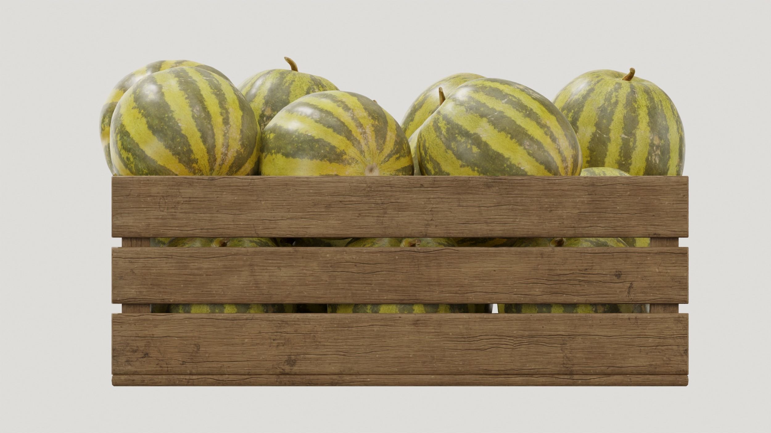 Melon crates 3D model | CGTrader