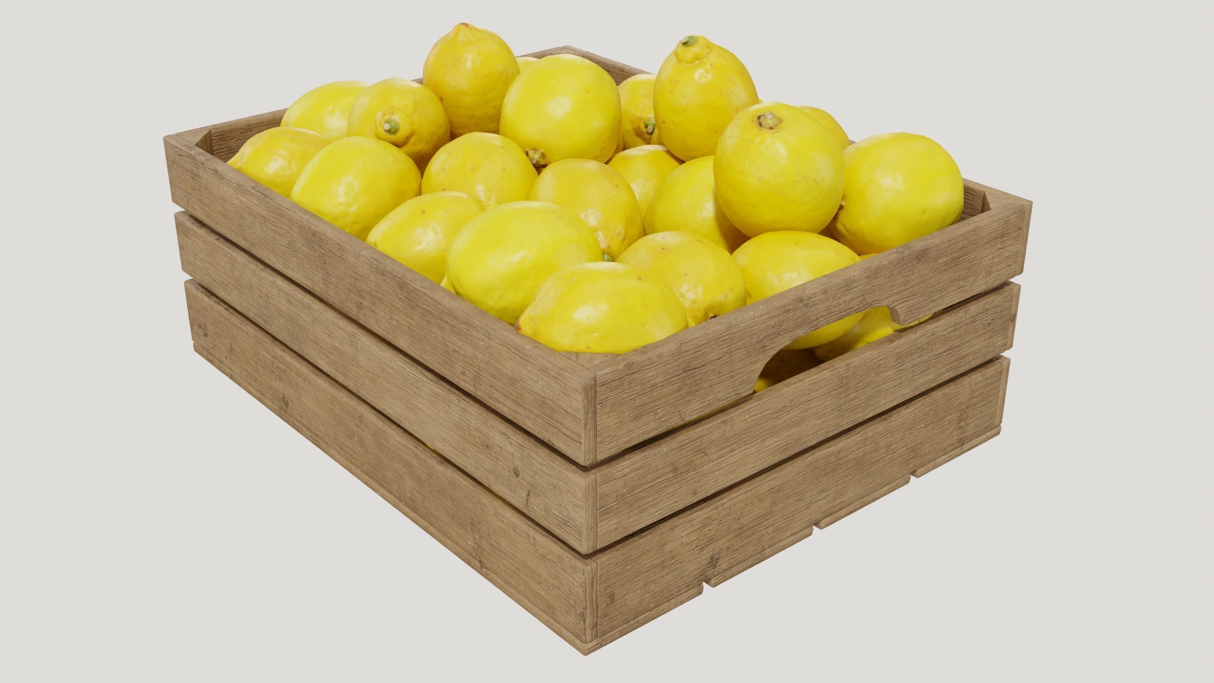 Yellow Lemon Egypt crates 3D model | CGTrader
