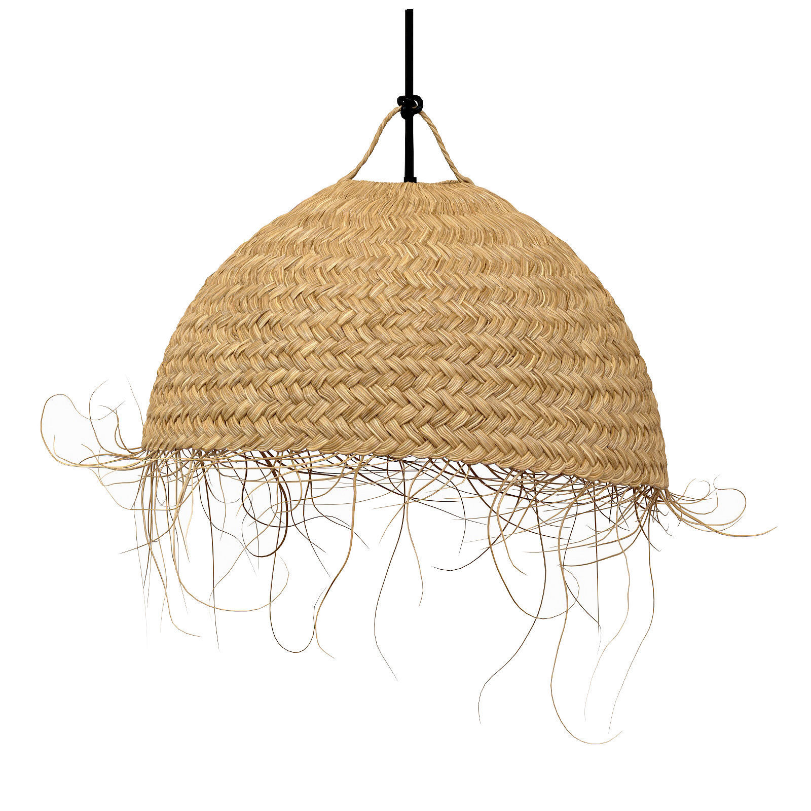 Palm Leaves Lamp Shade Bell - Madam Stoltz 3D model | CGTrader
