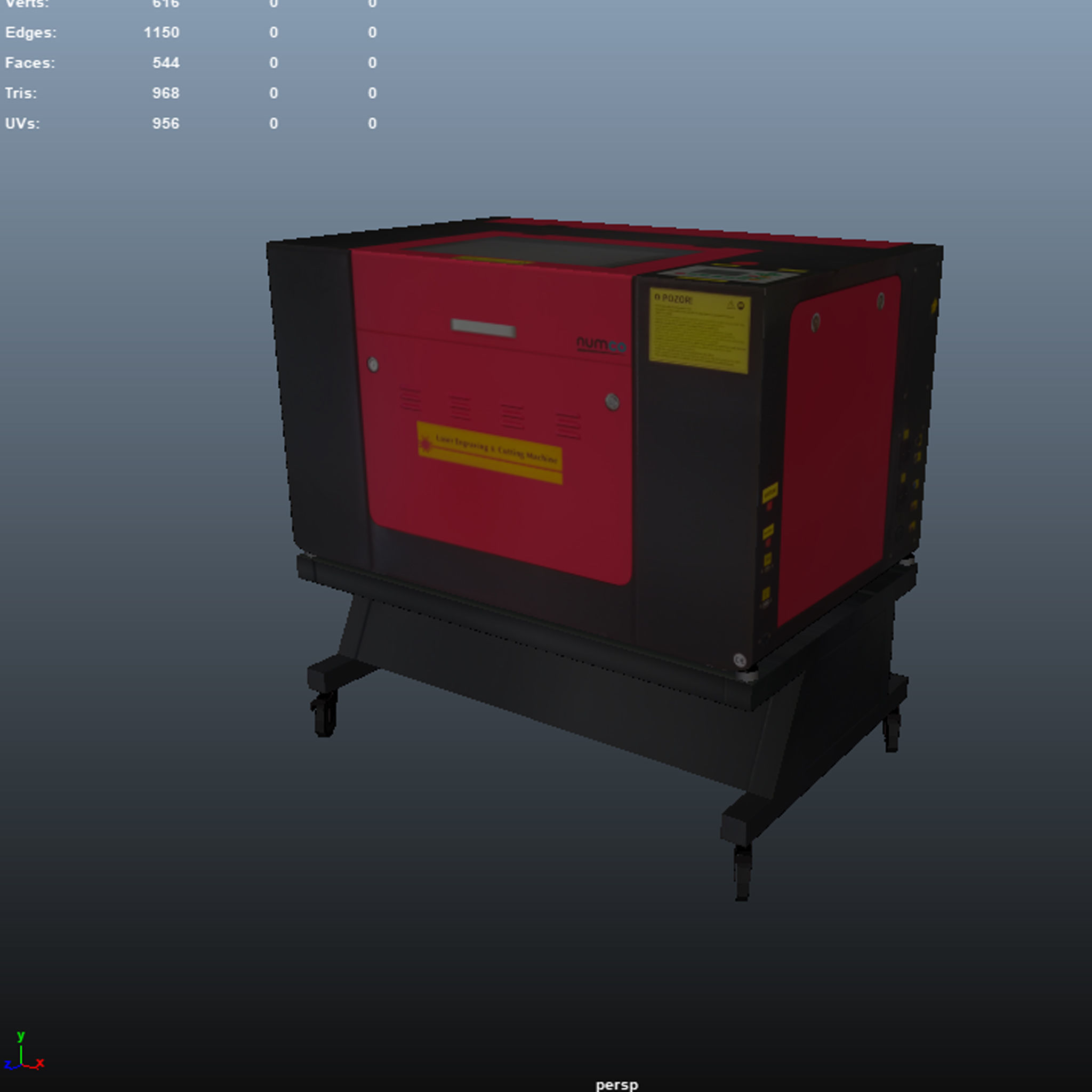 3D model CNC Laser Cutting Machine VR / AR / low-poly | CGTrader