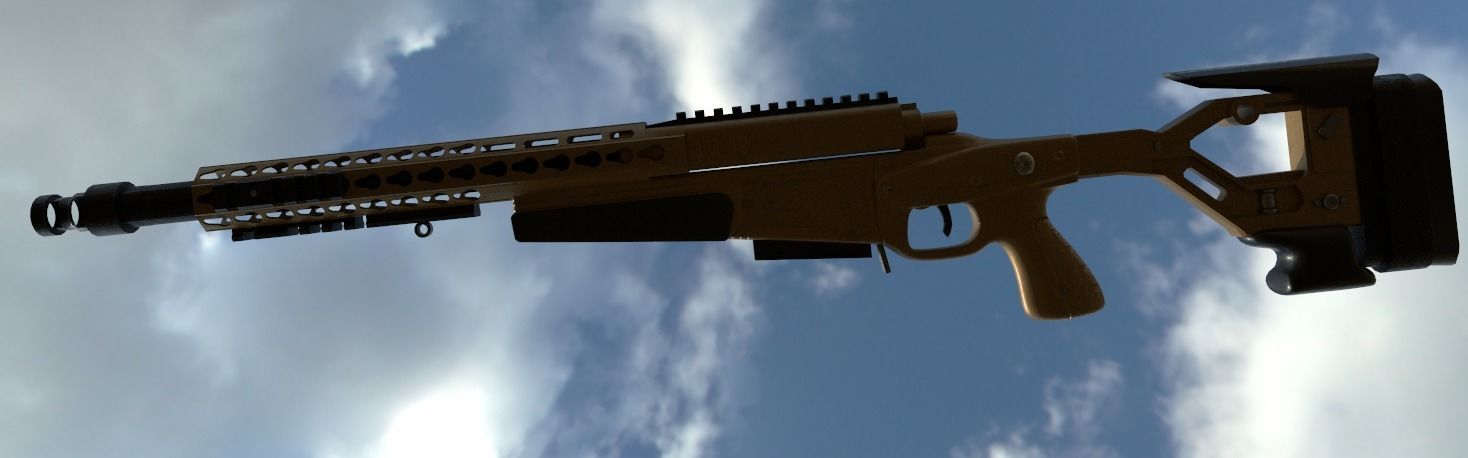 3D model LC 42 Rifle VR / AR / low-poly rigged | CGTrader