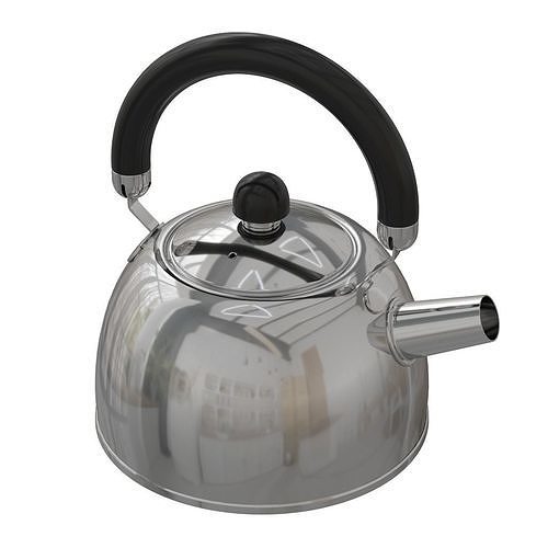 Kettle stainless steel tea free 3D model | CGTrader