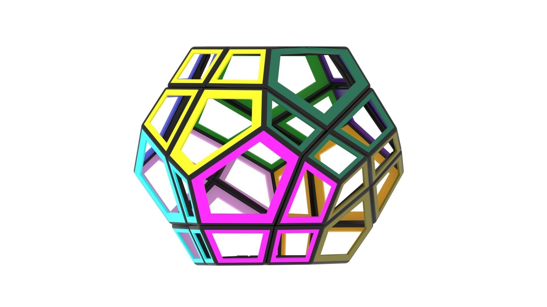 Skewb Ultimate Skeleton 3D model | CGTrader