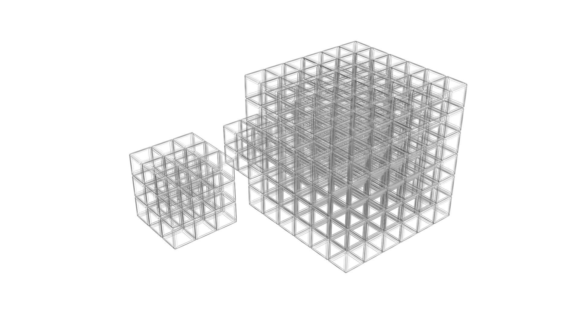 Rubiks Cubes Skeleton Collection 3D model | CGTrader