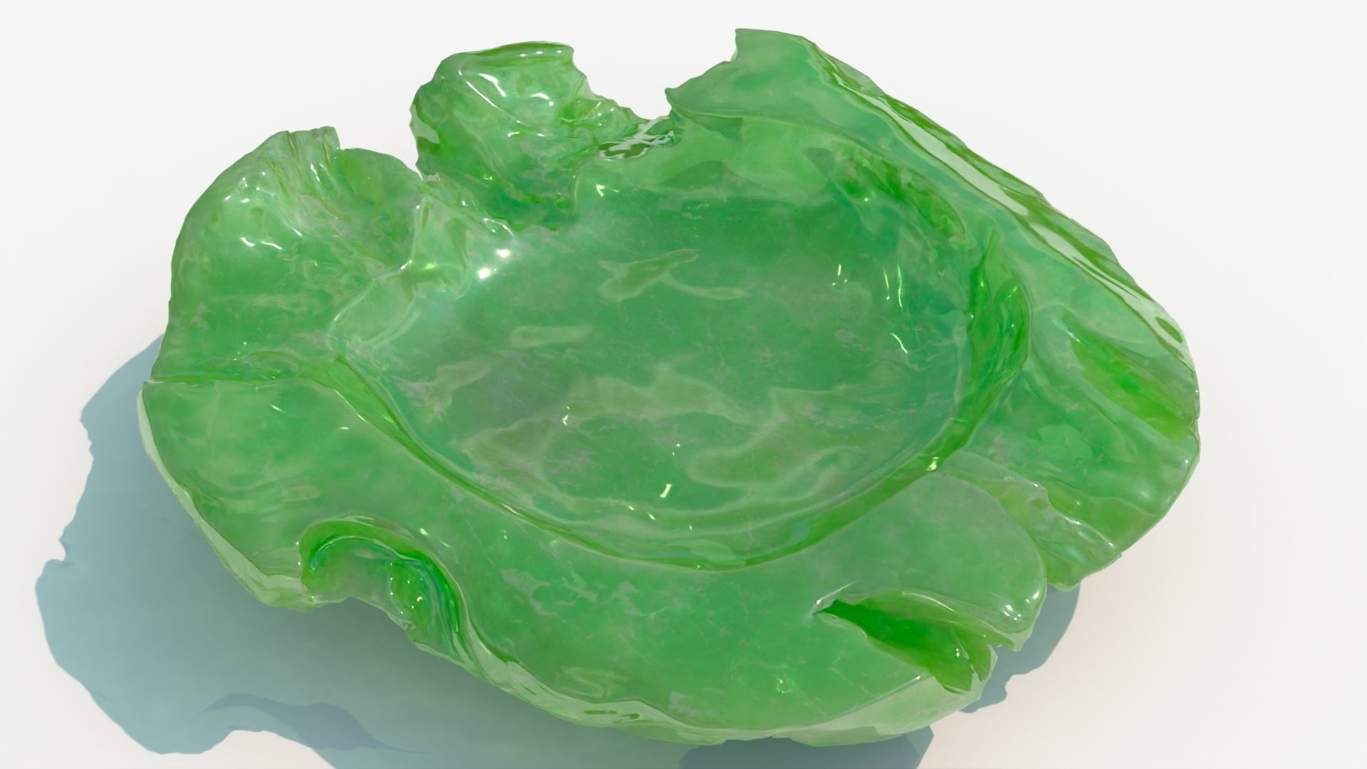 3D model Realistic Jade Bowl with 4K textures VR / AR / low-poly | CGTrader