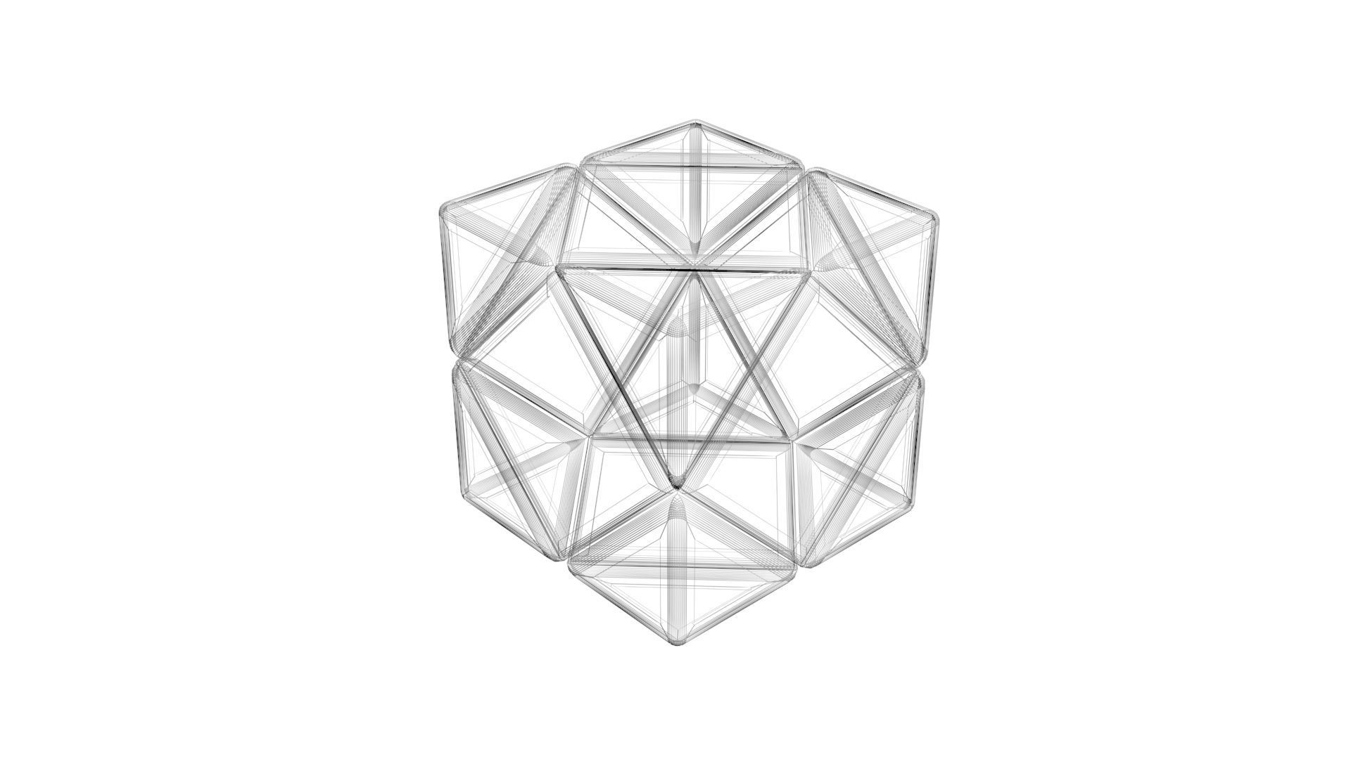 Skewb Skeleton 3D model | CGTrader