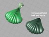 Scallop Shell Pendant Nautical Jewelry Necklace 3D model 3D printable ...