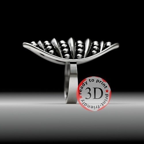 Ring for easy printing and casting 3D print model 3D model 3D printable ...