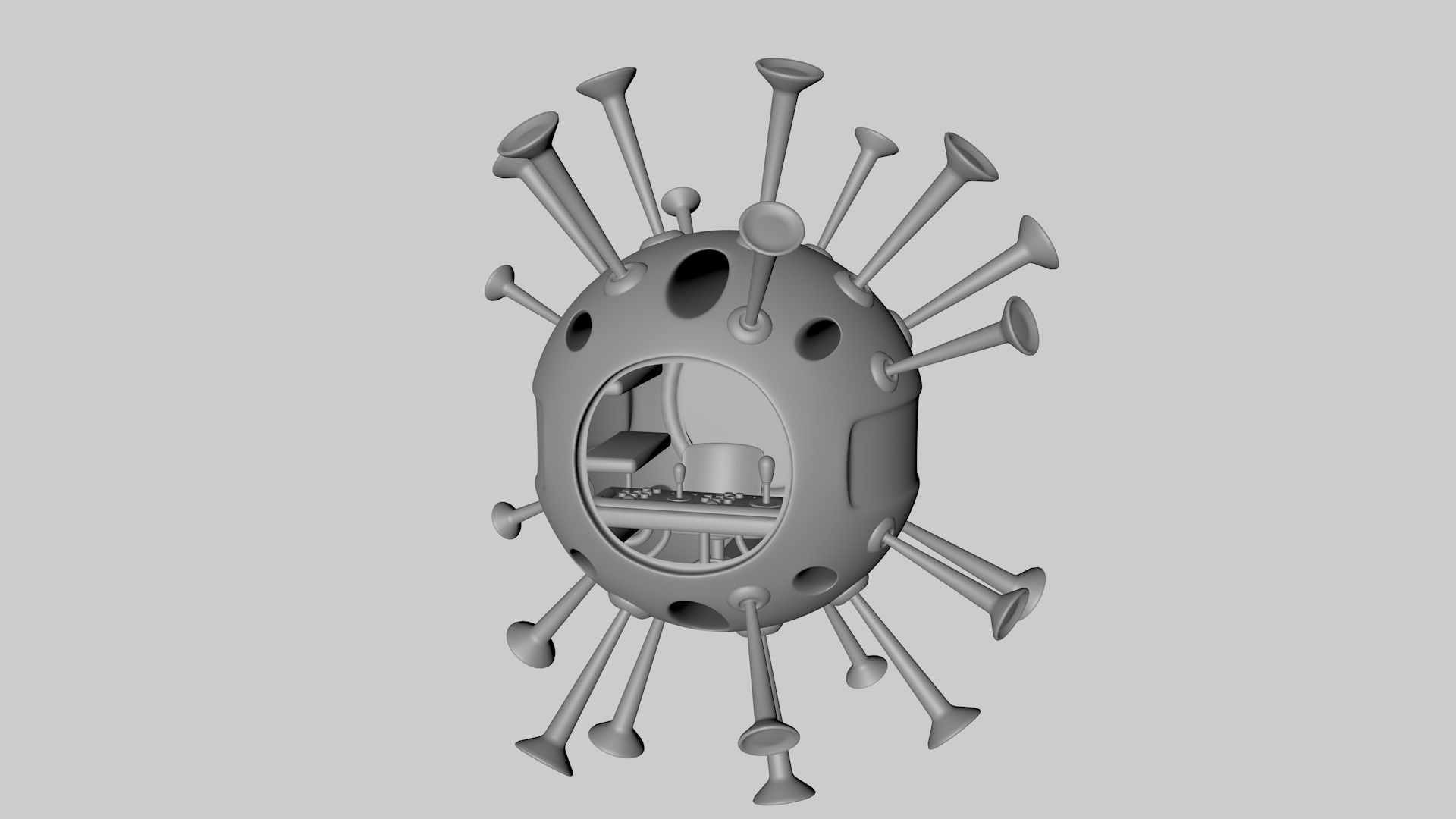 Corona Spaceship 3D model | CGTrader