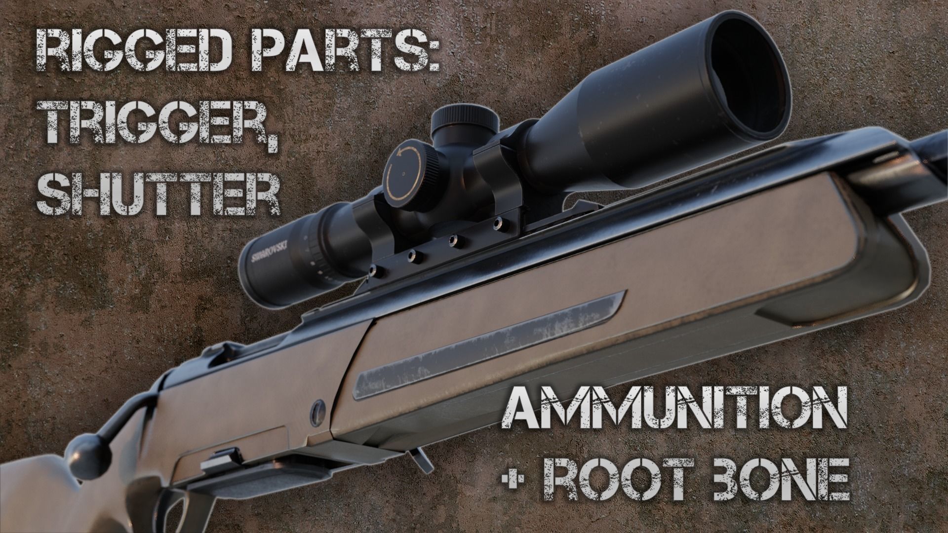 3D model Steyr Scout Sniper Rifle VR / AR / low-poly rigged | CGTrader