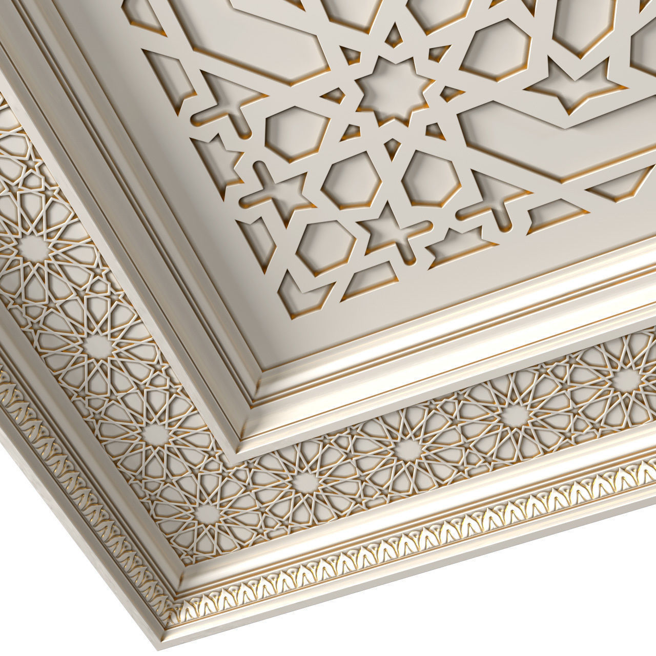 Ceiling in oriental style 3D model | CGTrader