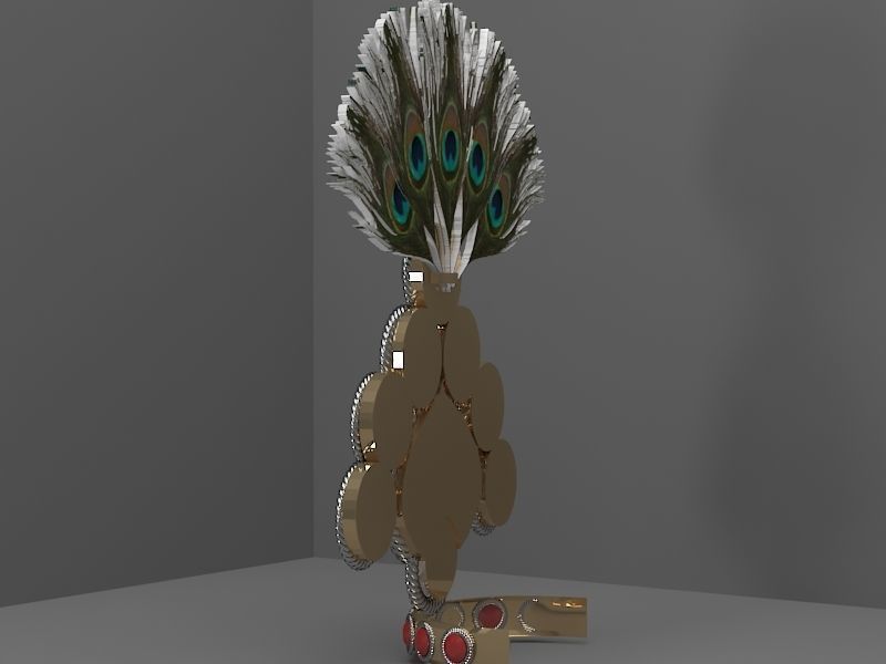 hindu god crown mukut 3D model | CGTrader