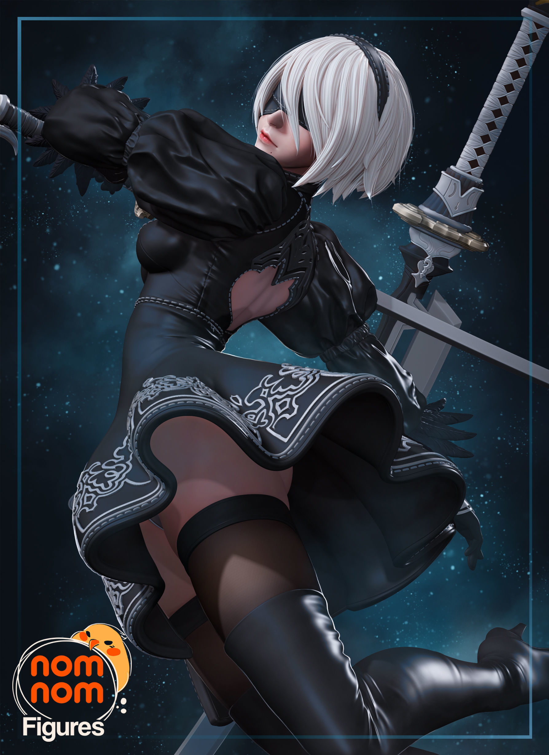 2b Nier Automata 3d Model 3d Printable Cgtrader