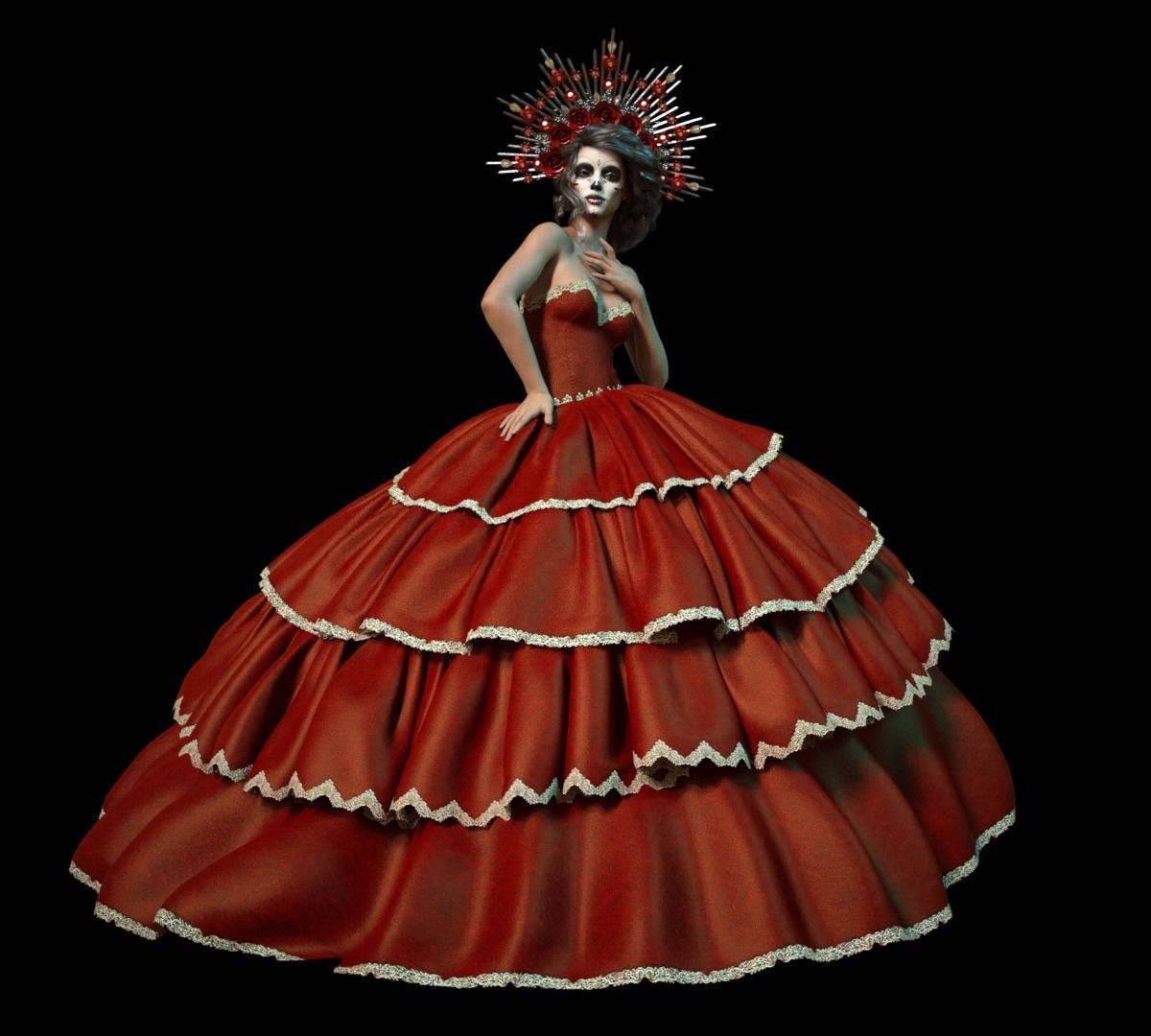 CATRINA HALLOWEEN 1 3D model 3D printable | CGTrader