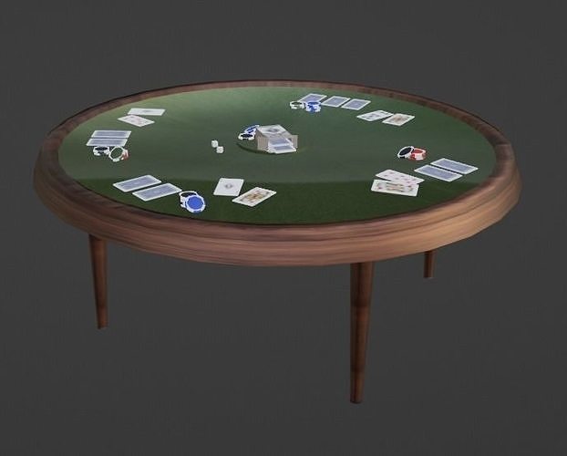 3D model Poker table VR / AR / low-poly | CGTrader