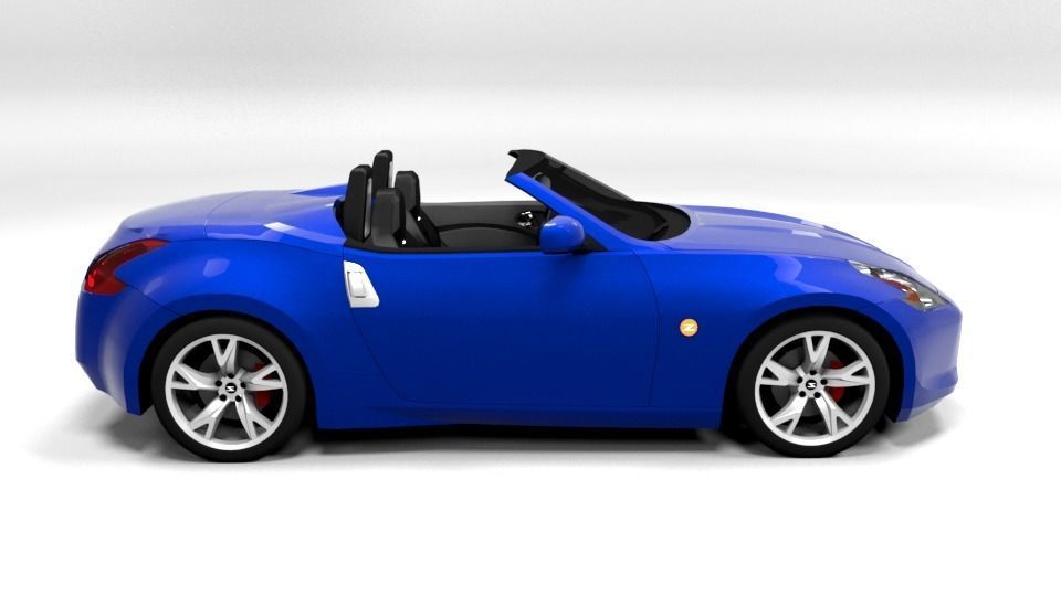 3D model NISSAN 370Z CABRIO OPEN LOWPOLY VR / AR / low-poly | CGTrader