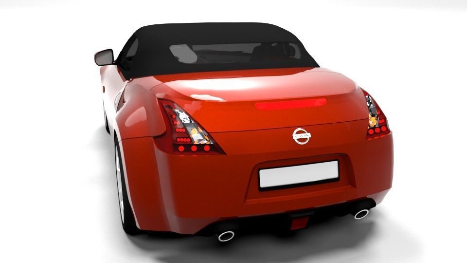 3D model NISSAN 370Z CABRIO CLOSED LOWPOLY VR / AR / low-poly | CGTrader