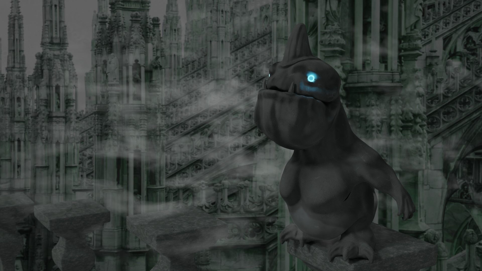 3D model Gargoyle alive low poly VR / AR / low-poly | CGTrader