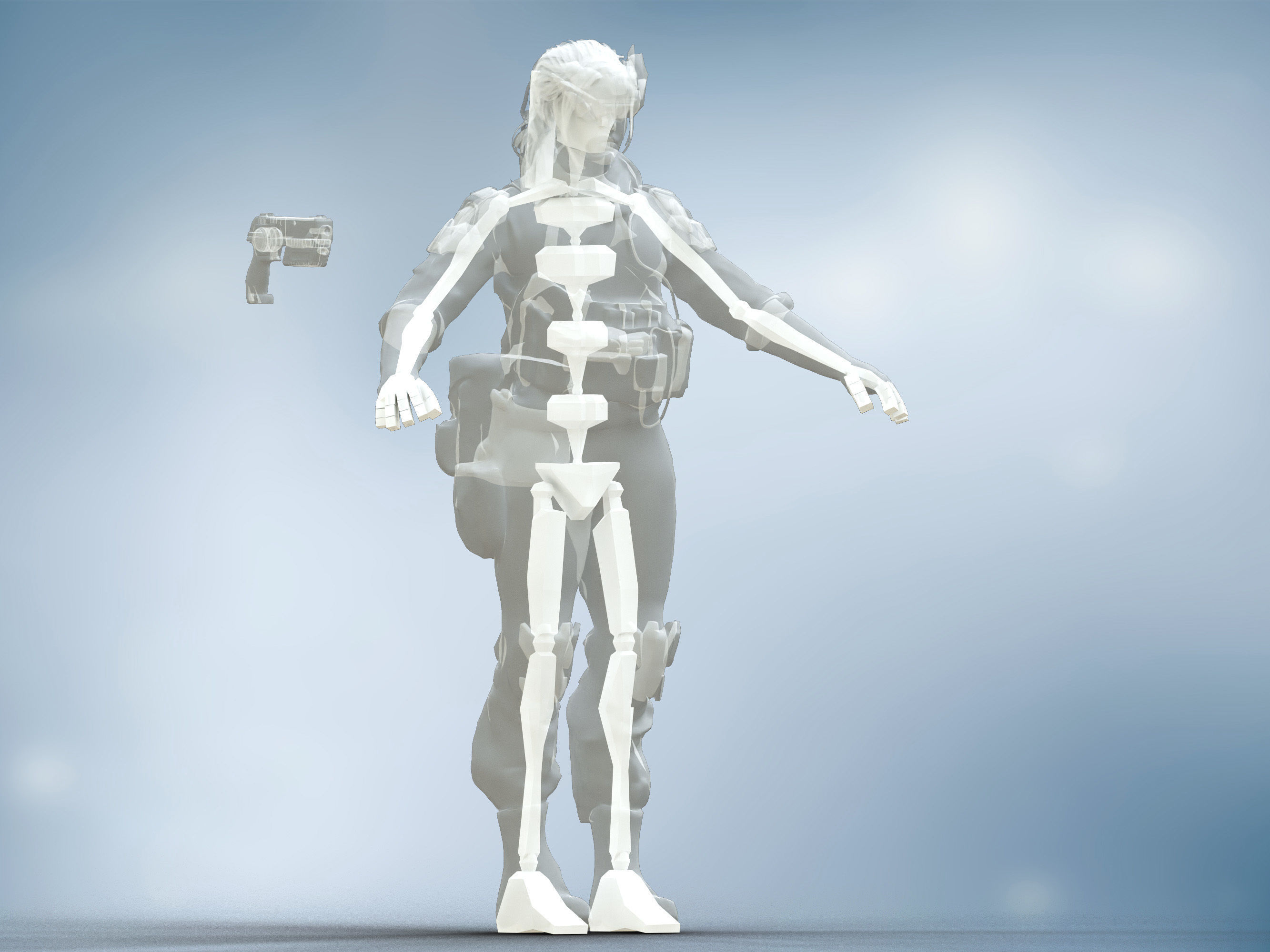 3D model Sci Fi Medic Soldier VR / AR / low-poly rigged | CGTrader