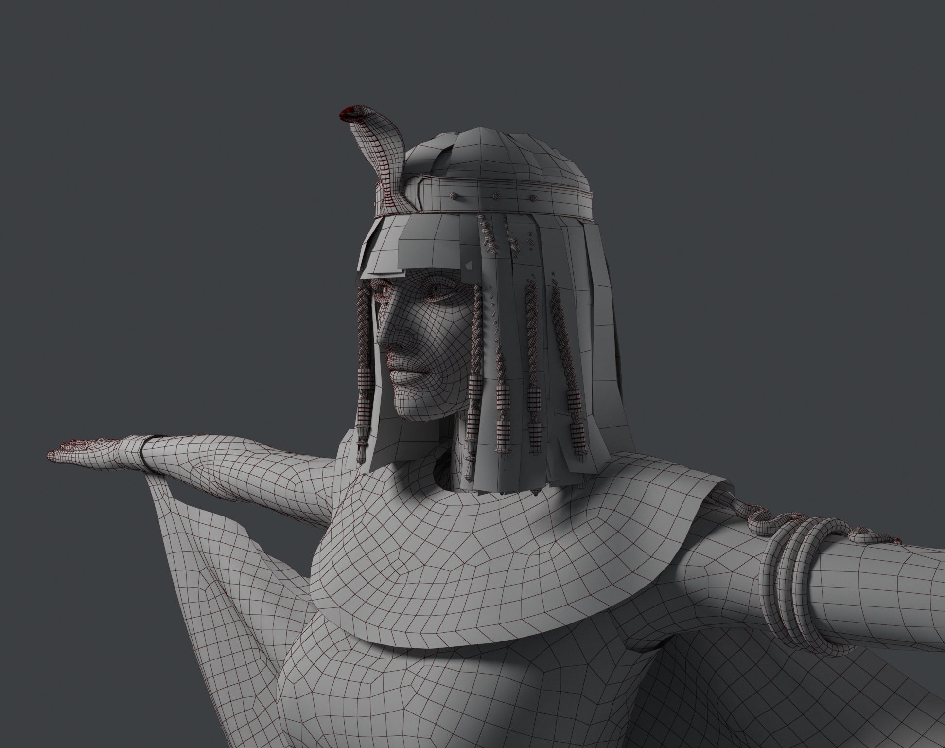 Cleopatra egyptian woman 3D model | CGTrader