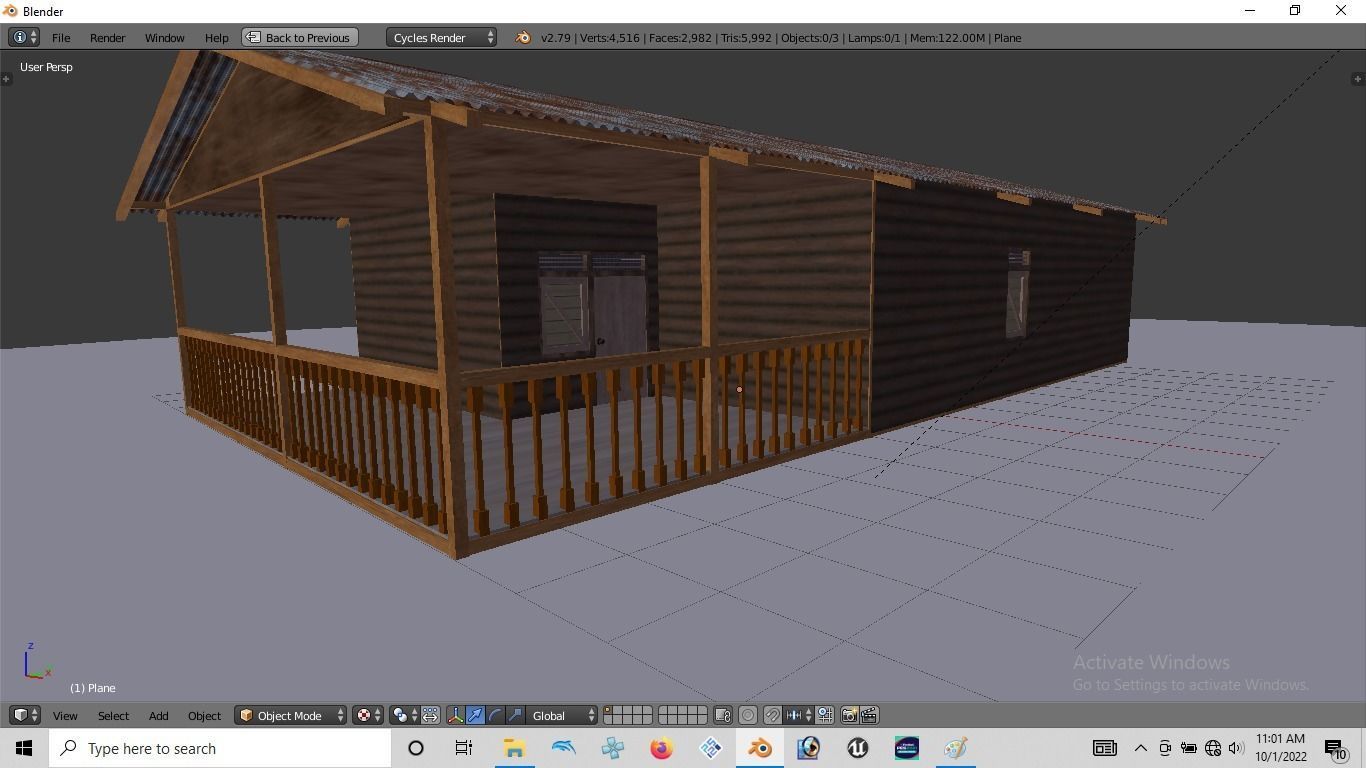 3D model Rumah kayu 003-004 VR / AR / low-poly | CGTrader