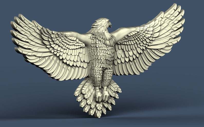 American eagle 3D STL Model for Machine Relief 3D model | CGTrader