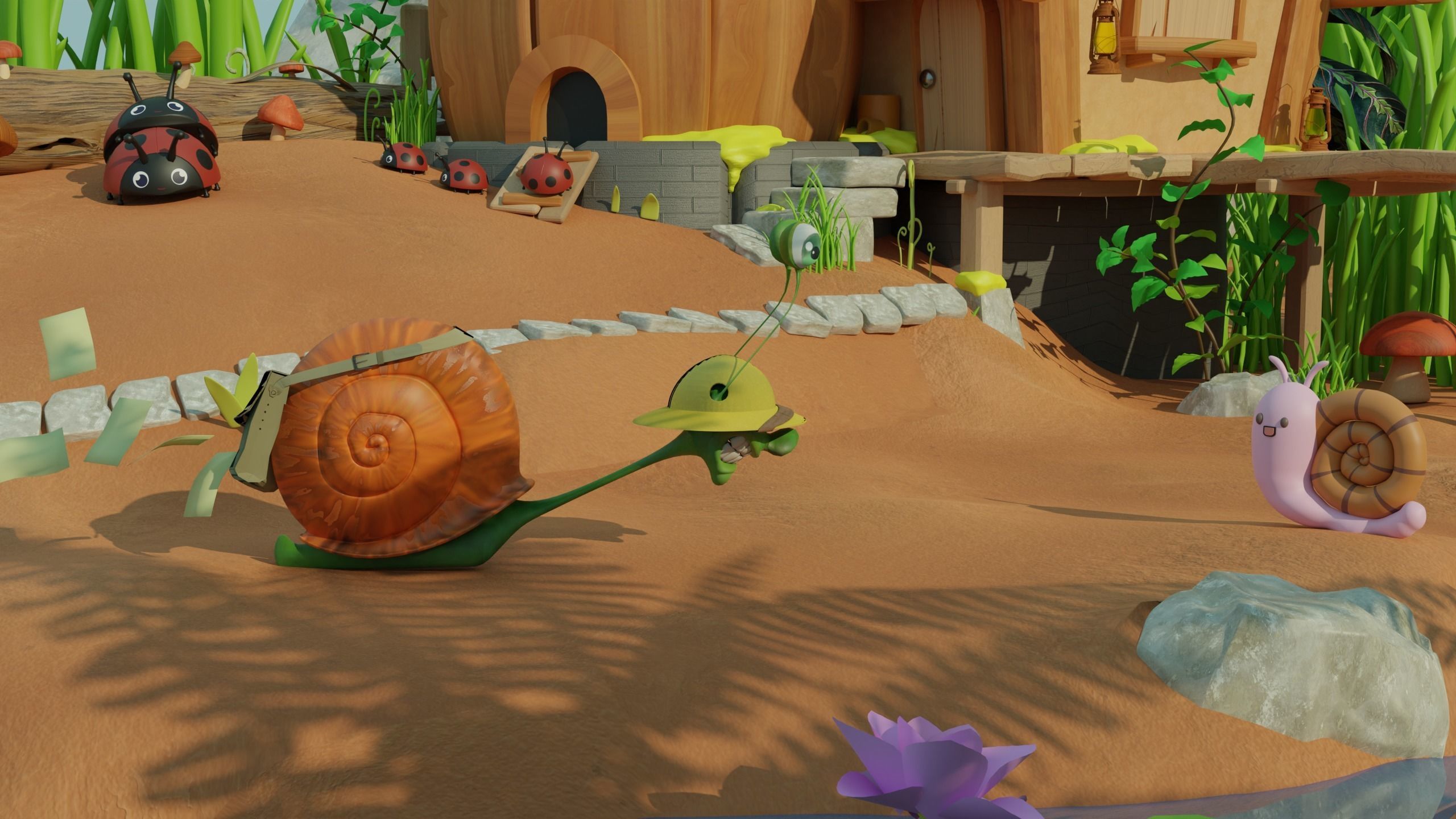 The Smurfs - the village xitrum 3D model animated rigged | CGTrader