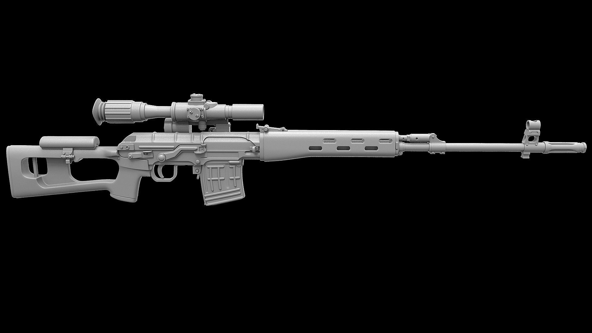 Dragunov SVD 3D model | CGTrader