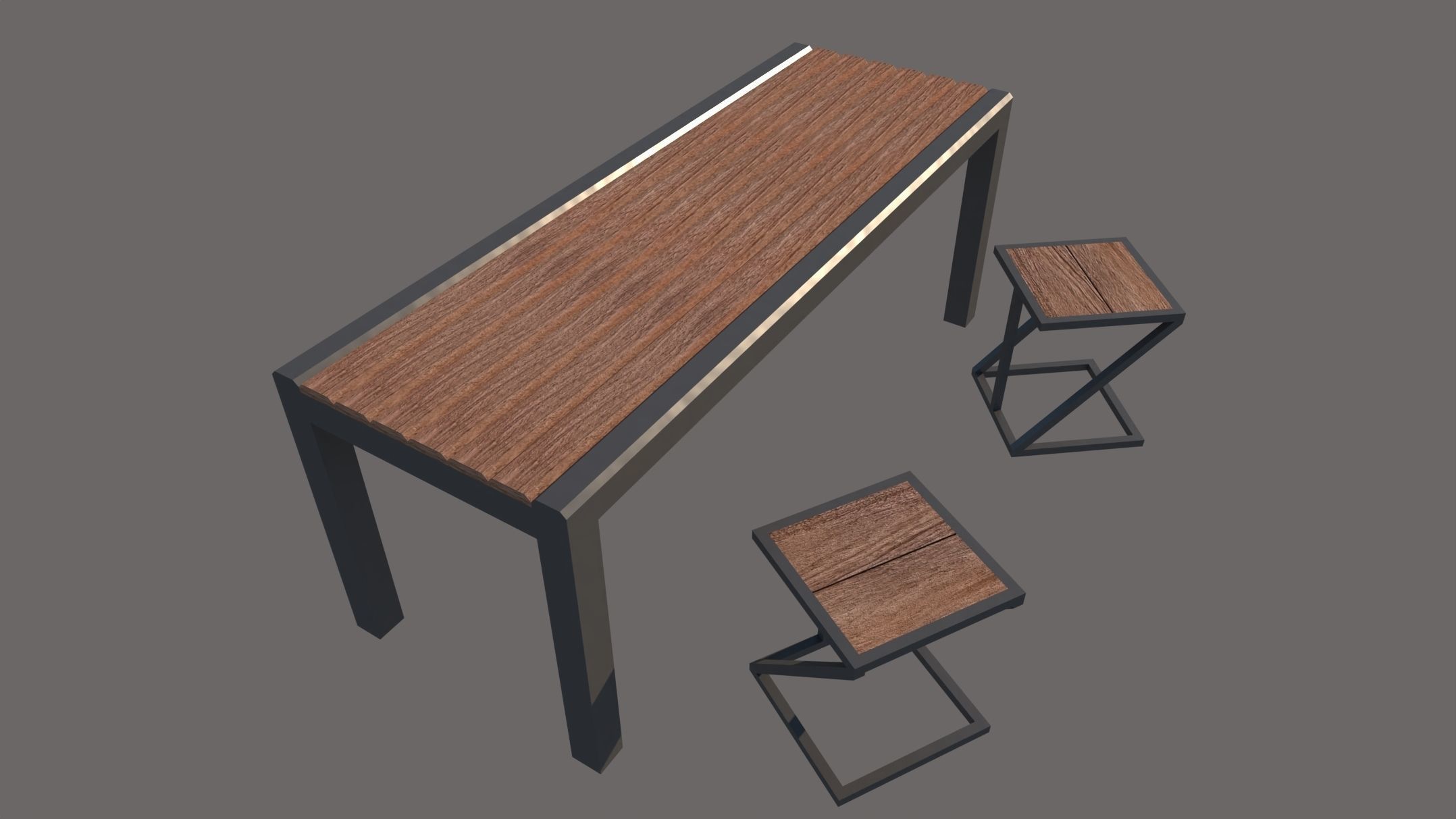Table and Chairs concept design 3D model | CGTrader