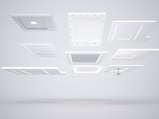 3D model false ceiling VR / AR / low-poly | CGTrader