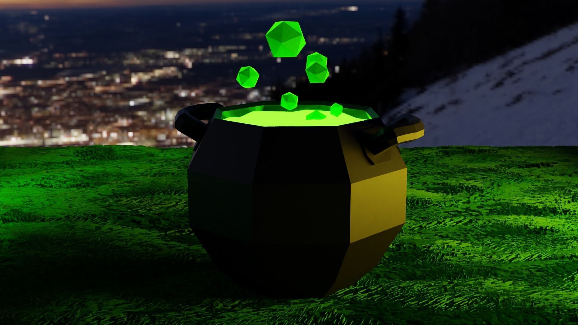 3D model Halloween pack VR / AR / low-poly | CGTrader