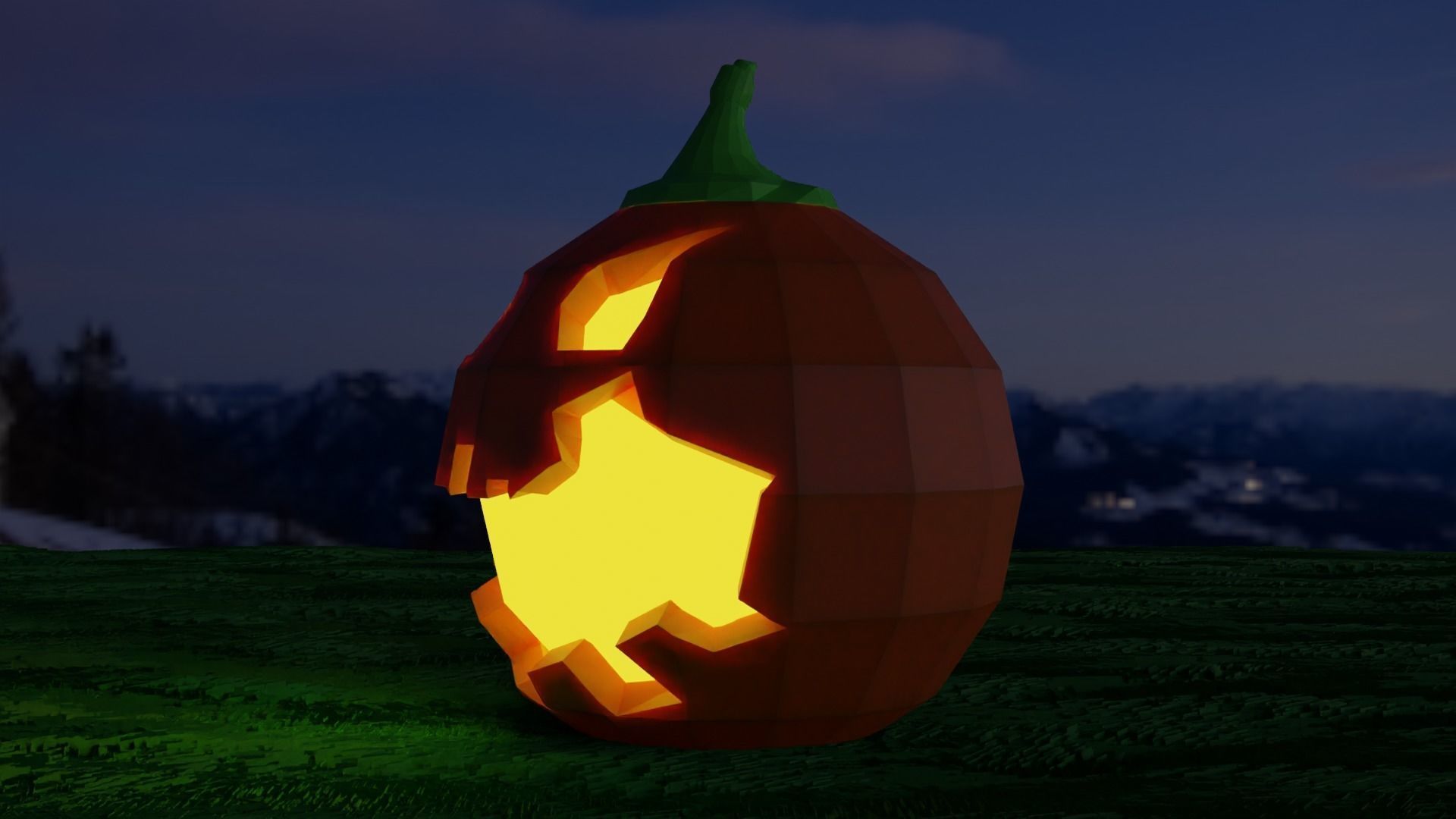 3D model Halloween pack VR / AR / low-poly | CGTrader