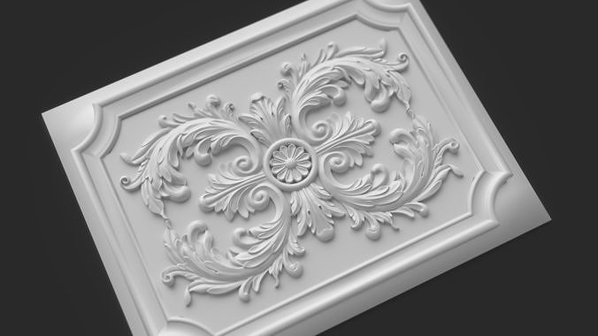 Cnc Wall Panel Sculpted Ornament Vol 3 3d Model 3d Printable Cgtrader