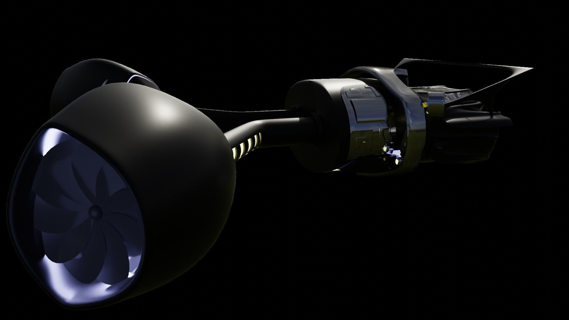 Cyberpunk sci fi flying car free 3D model | CGTrader