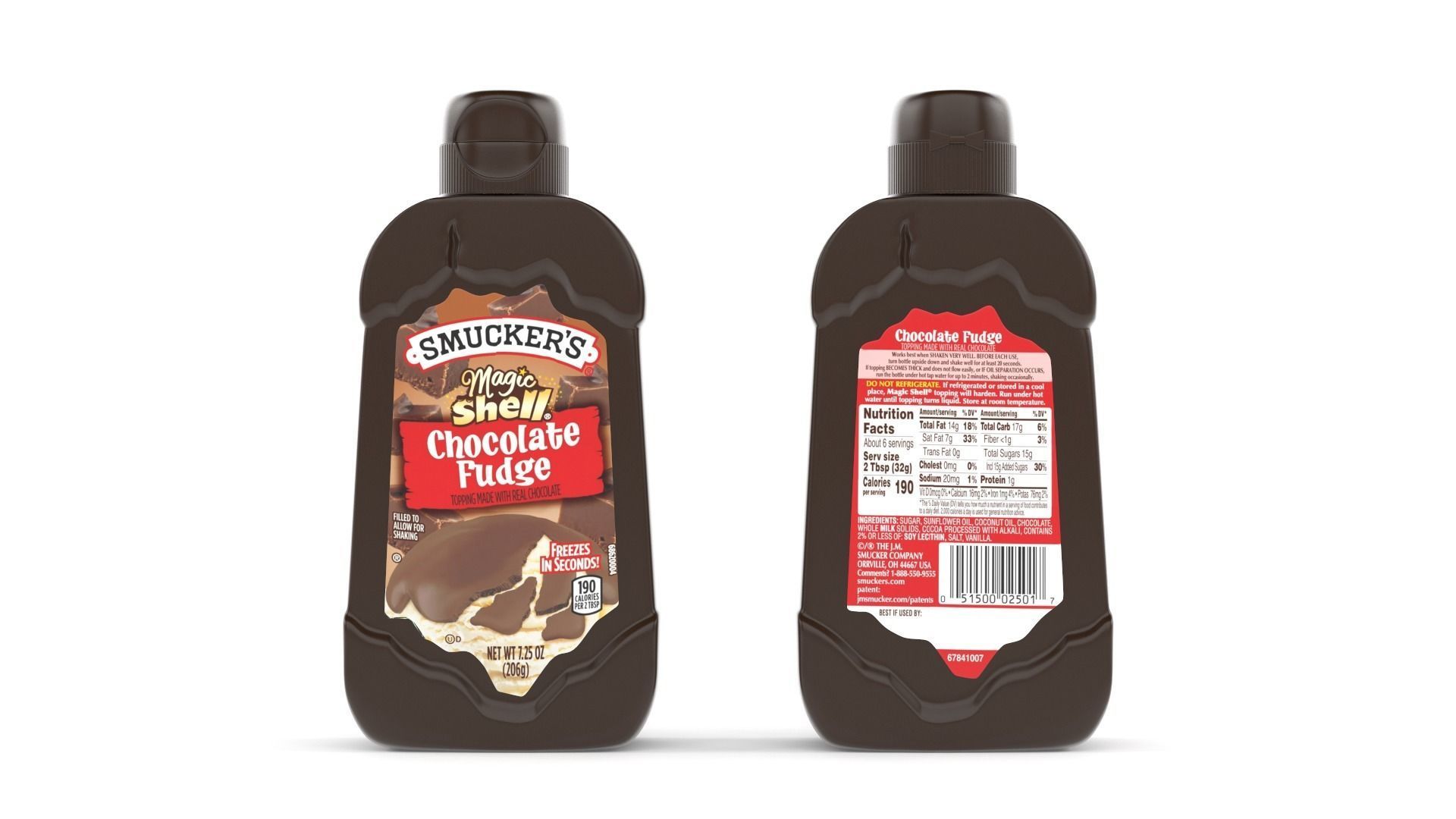 Magic Shell Chocolate Fudge 3D model | CGTrader