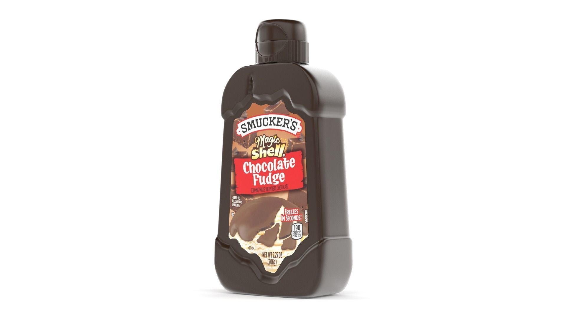 Magic Shell Chocolate Fudge 3D model | CGTrader