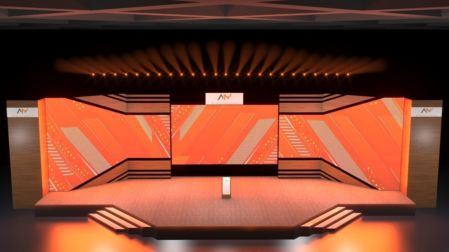 Stage design 3D model | CGTrader