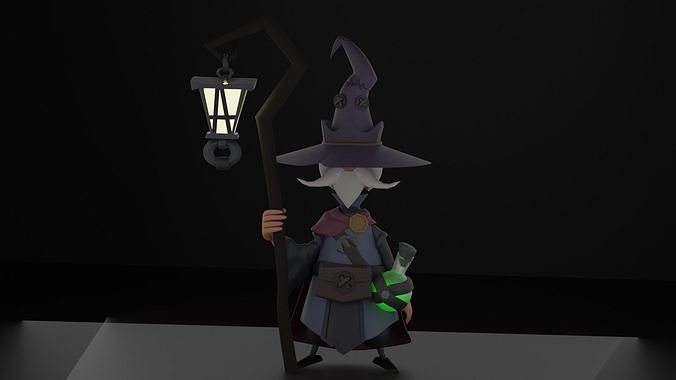 3D model magician VR / AR / low-poly | CGTrader