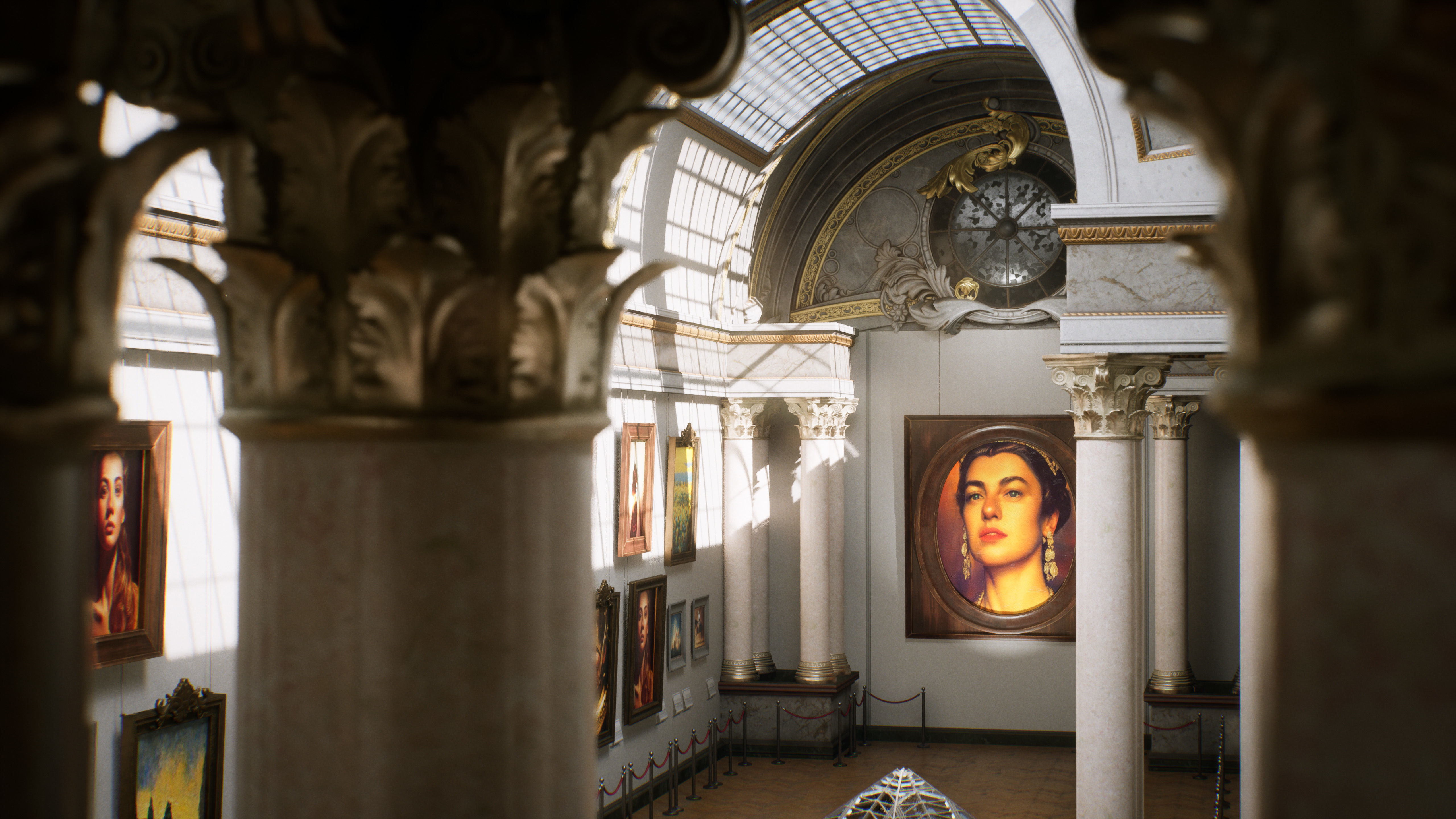 3D model Museum Environment Kit - UE5 VR / AR / low-poly | CGTrader